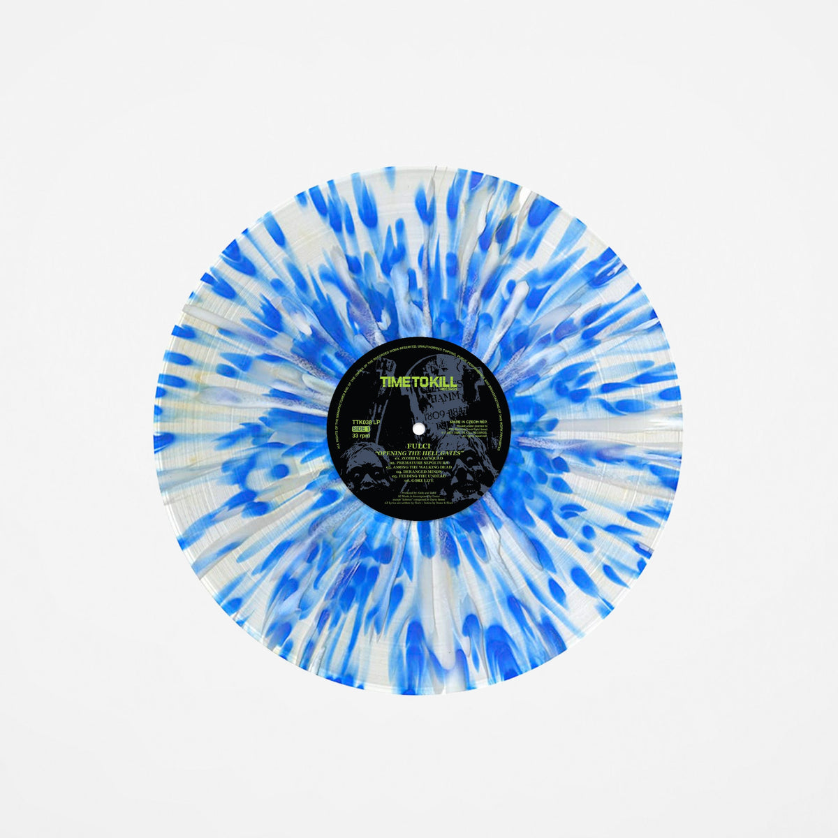 Fulci "Opening The Hell Gates" LP 12" BLUE SPLATTER – Technique Records LLC