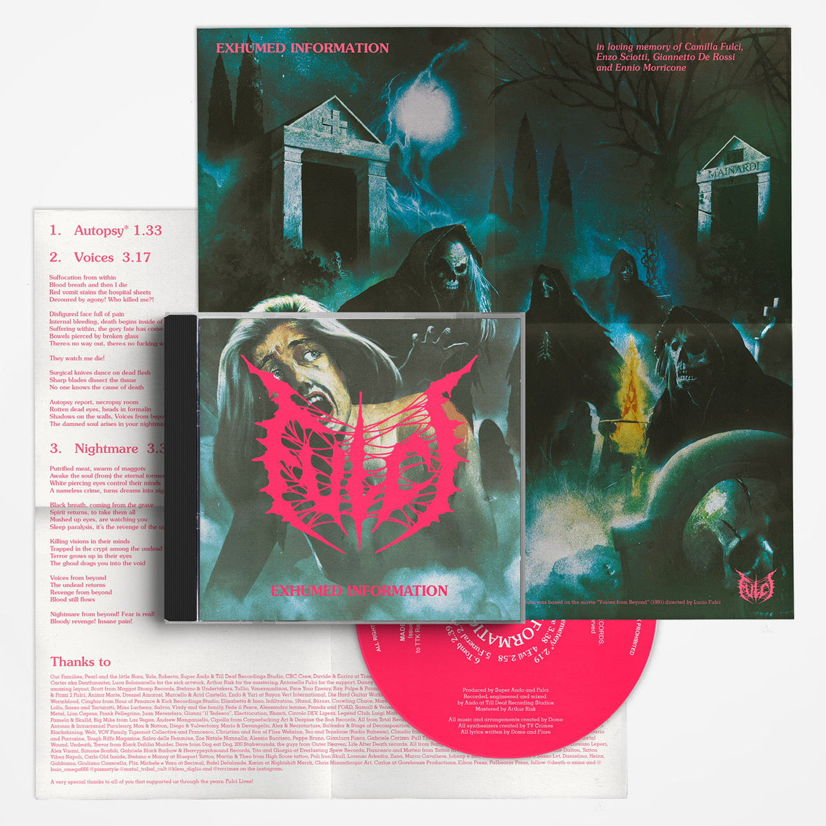 Fulci "Exhumed Information" CD – Technique Records LLC